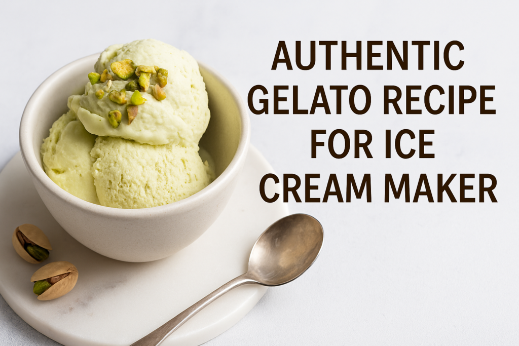 Gelato Recipe for Ice Cream Maker | Authentic Italian Guide