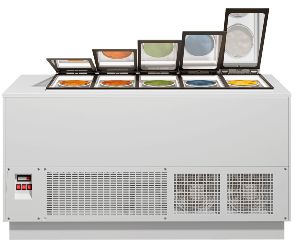 Amber Pozzetti Gelato Display Cabinet | Premium Stainless Steel Ice ...