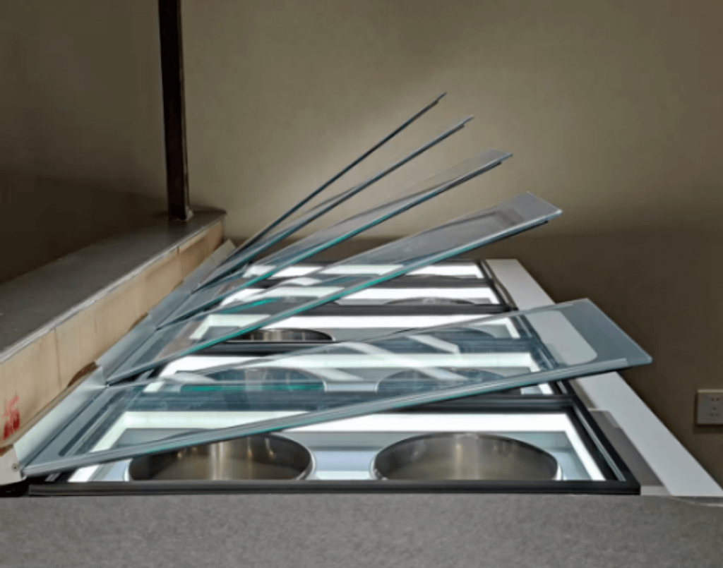 Amber Pozzetti Gelato Display Cabinet | Premium Stainless Steel Ice ...